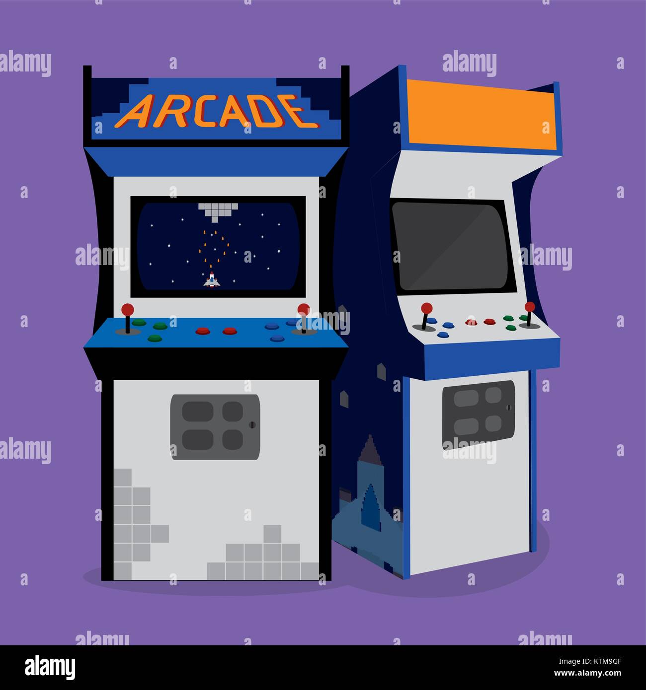 Arcade machine design Stock Vector Image & Art - Alamy