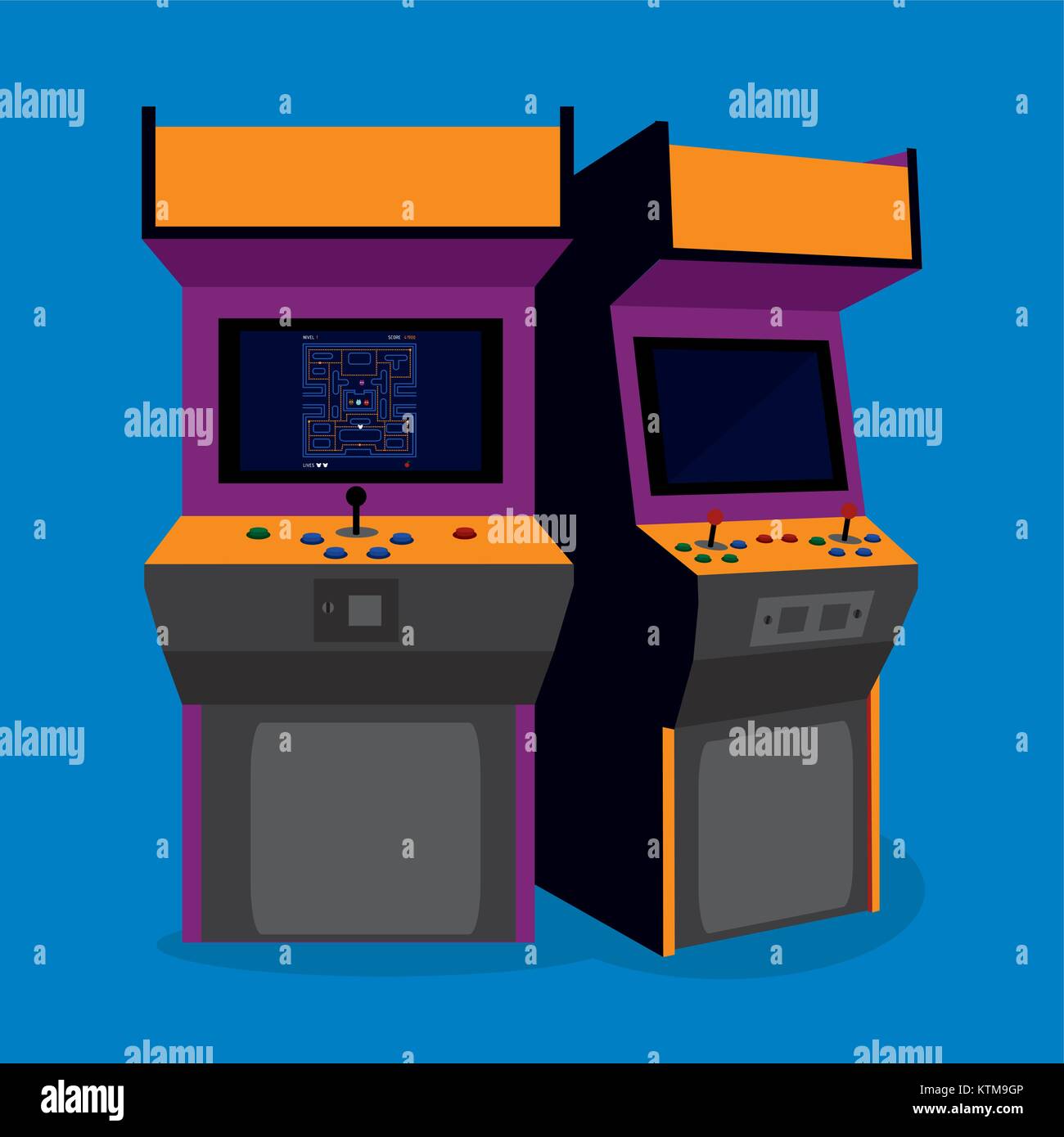 Arcade machine design Stock Vector Image & Art - Alamy