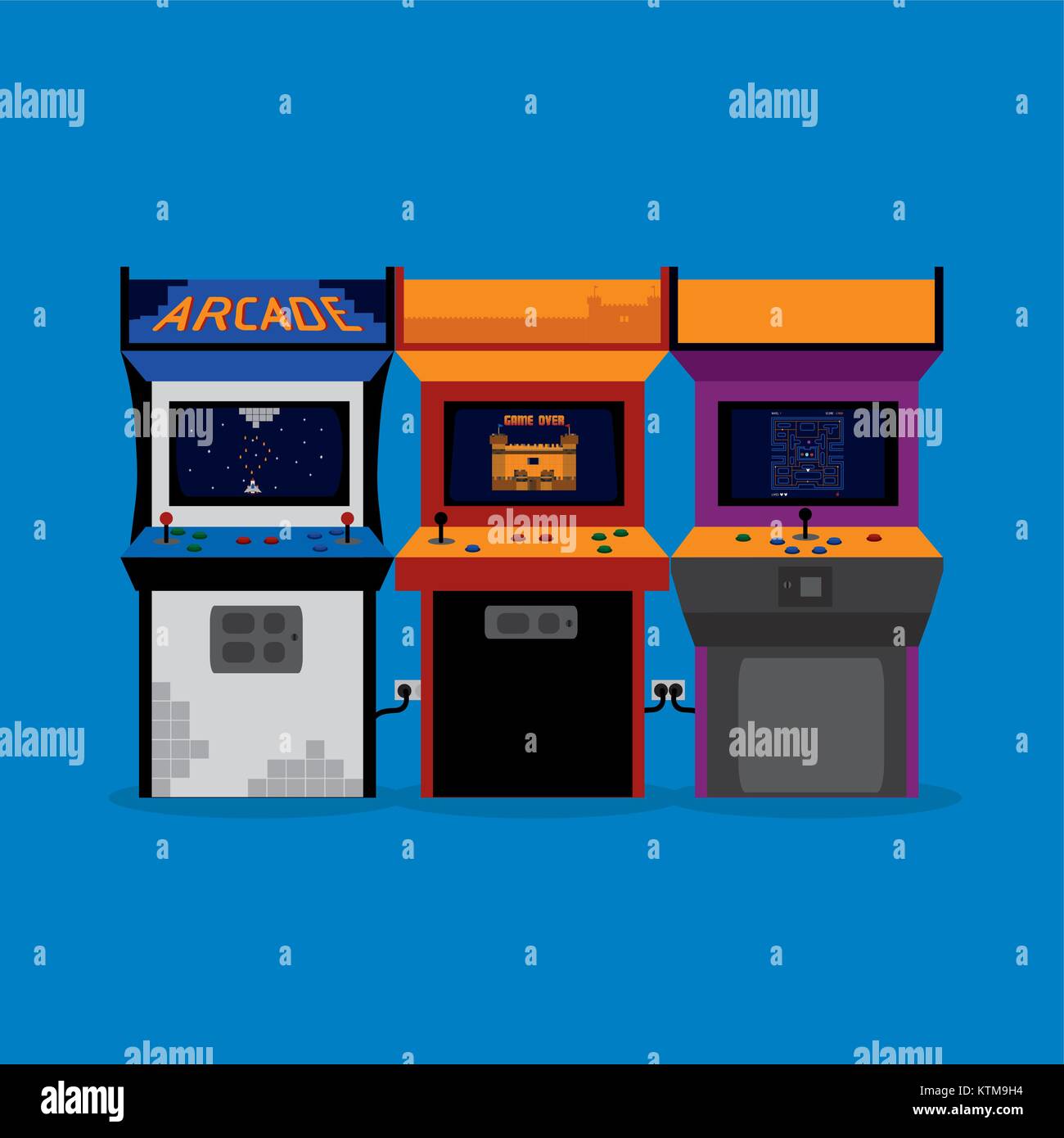 Arcade machine design Stock Vector Image & Art - Alamy