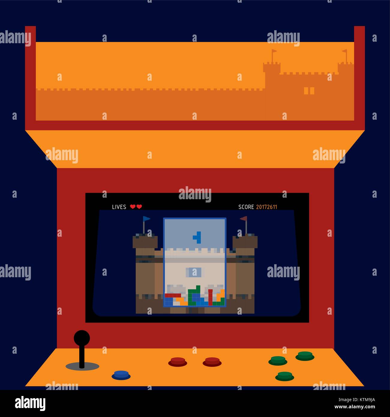 Arcade machine design Stock Vector Image & Art - Alamy