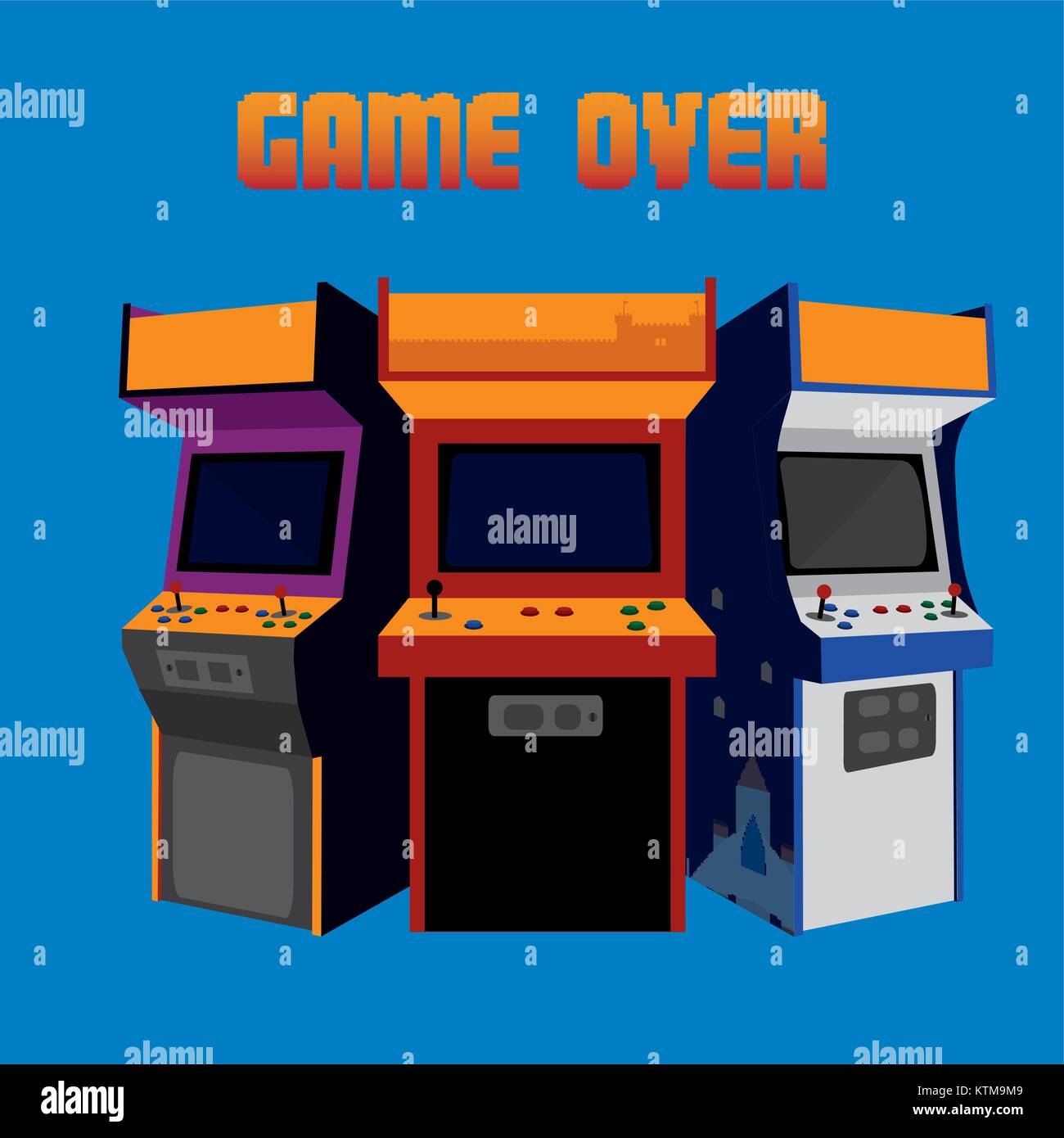 Arcade machine design Stock Vector Image & Art - Alamy