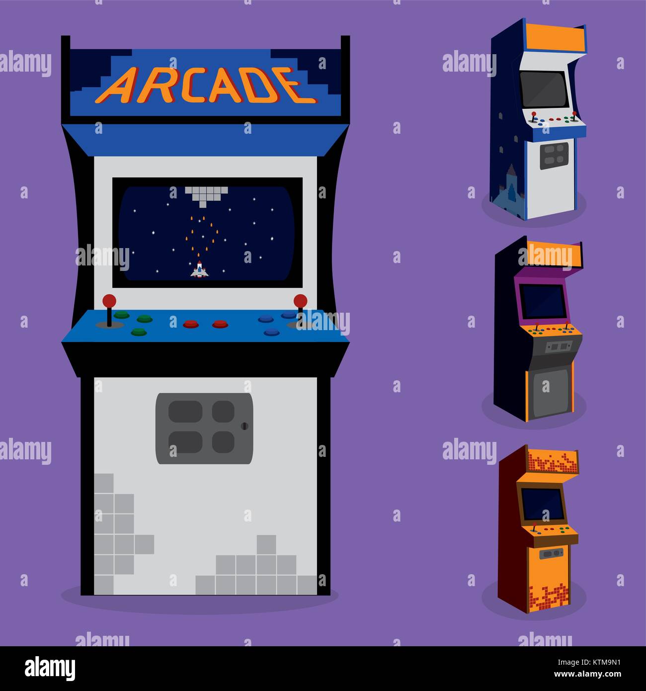 Arcade machine design Stock Vector Image & Art - Alamy