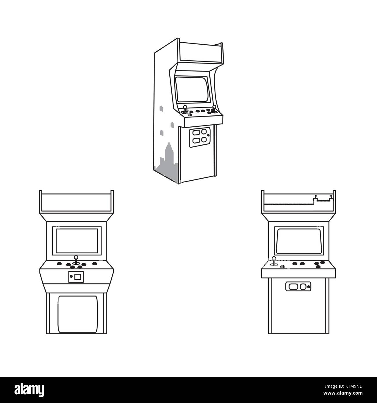 Classic arcade machine Cut Out Stock Images & Pictures - Alamy