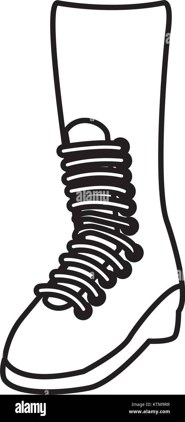 military boot isolated icon vector illustrationgraphic design Stock ...