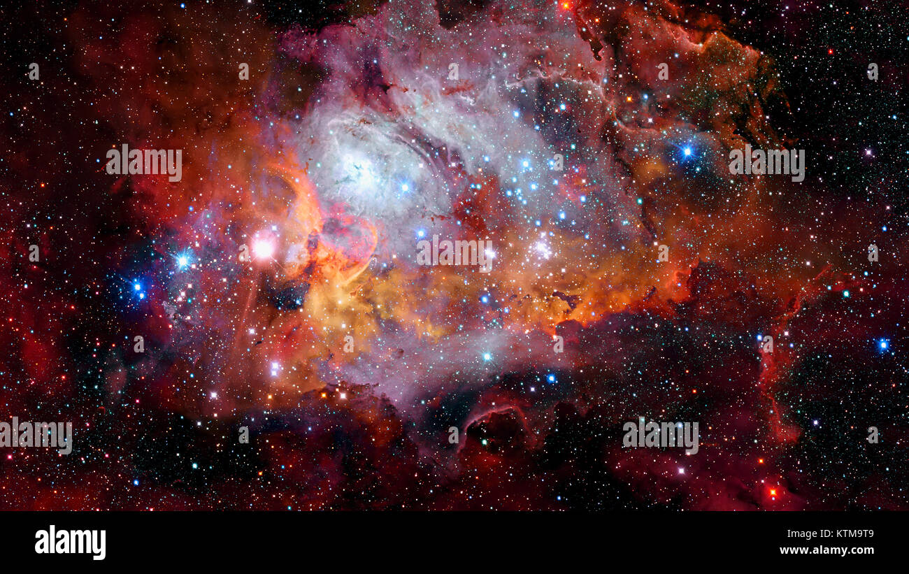 Galaxy and nebula. Elements of this Image Furnished by NASA Stock Photo ...
