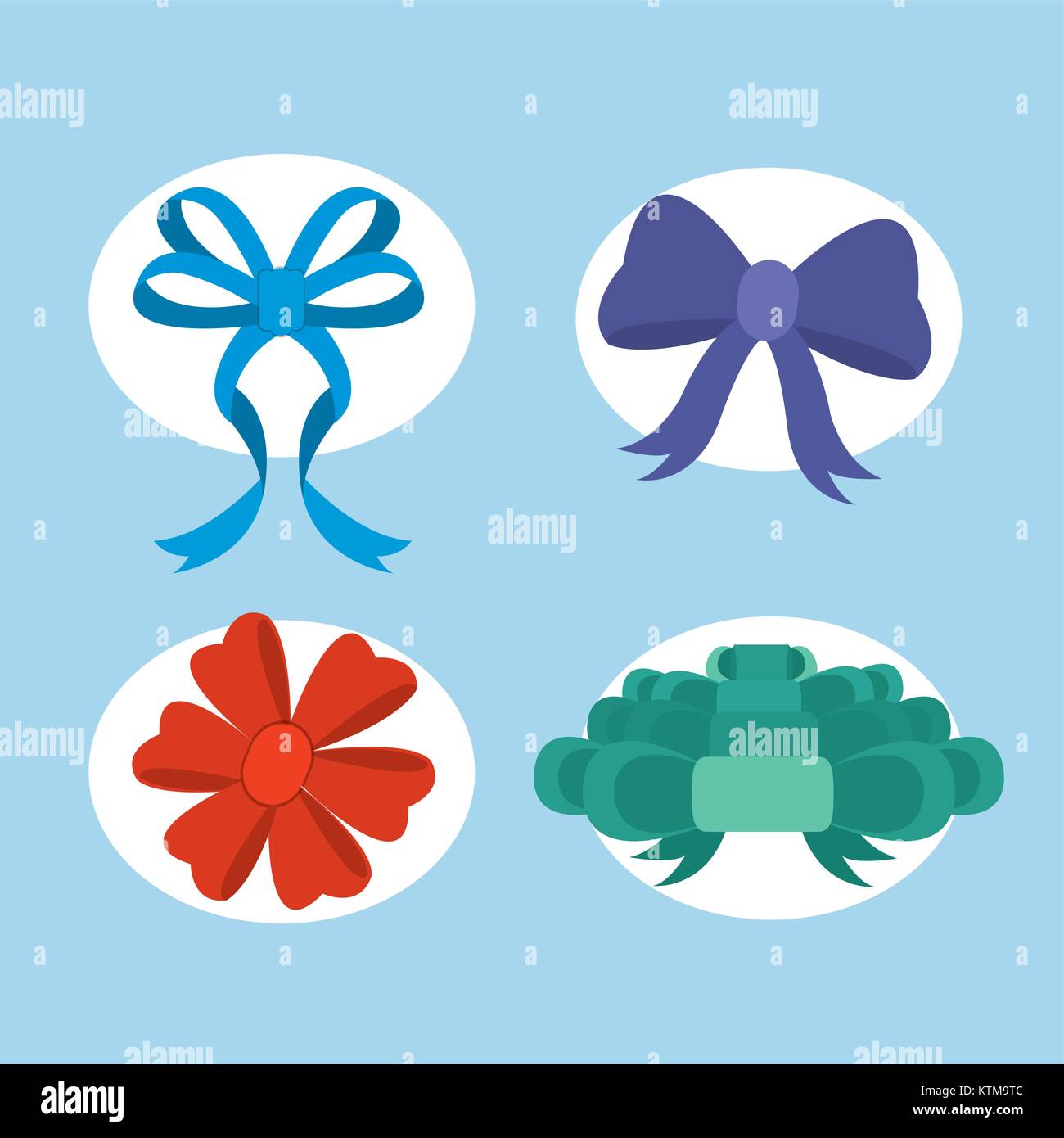 Bows icon set design Stock Vector Image & Art - Alamy