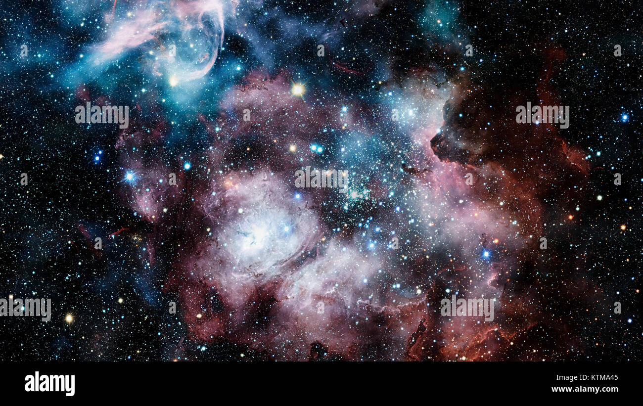 Cosmic clouds of mist on bright colorful backgrounds. Elements of this ...