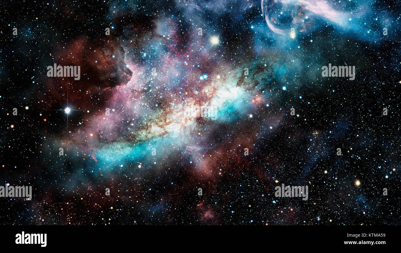 Cosmic clouds of mist on bright colorful backgrounds. Elements of this ...