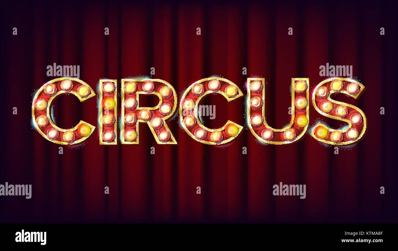 Circus Banner Sign Vector. For Banner, Poster Design. Circus Style ...