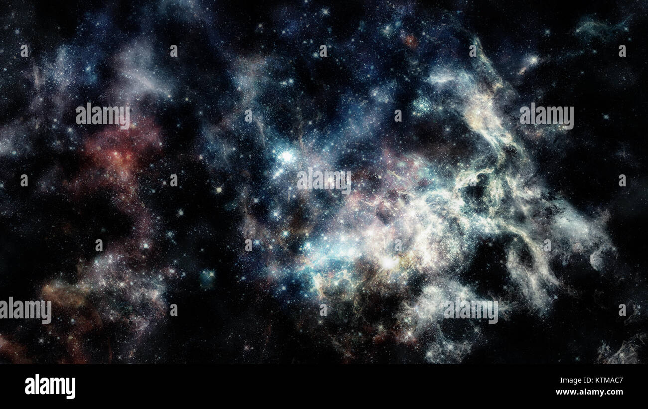 Nebula and galaxies in deep space. Elements of this image furnished by ...
