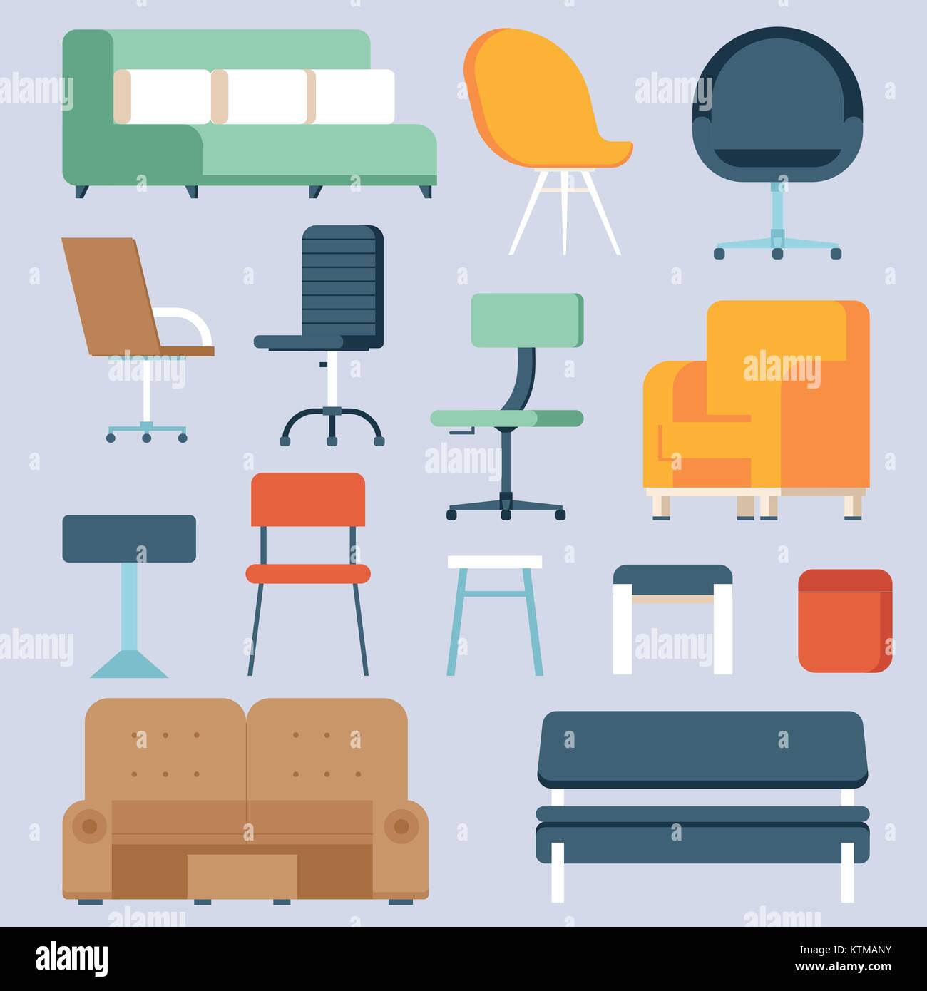 Office chairs abstract Stock Vector Images - Alamy