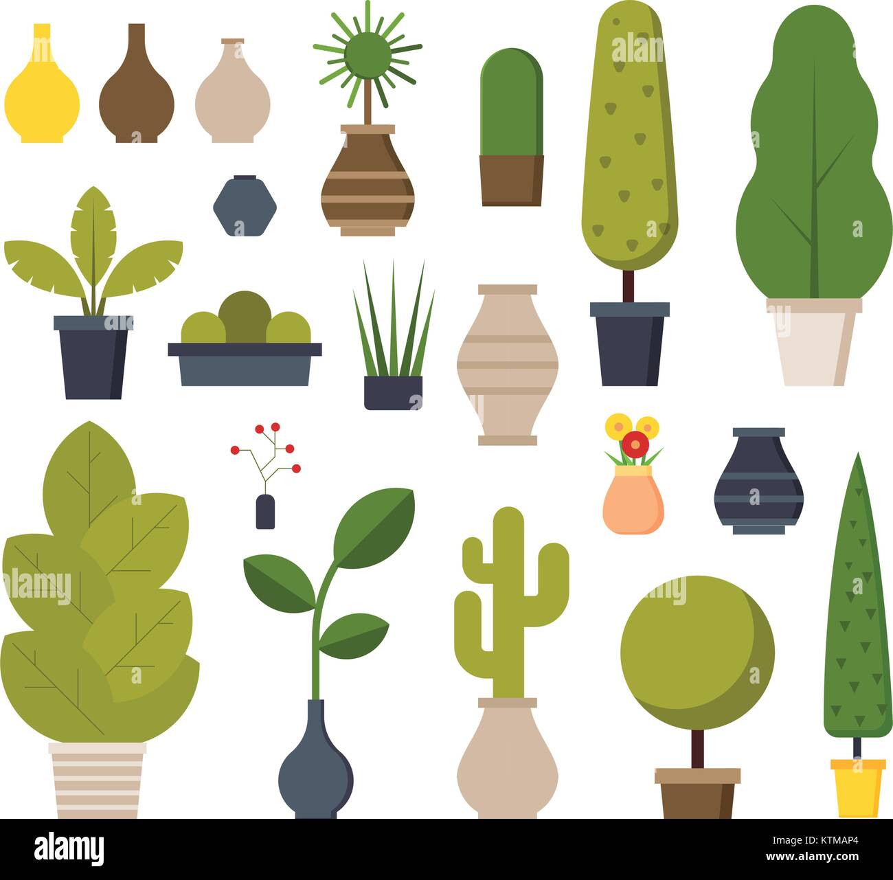 Creation of the plants icon Stock Vector Images - Alamy