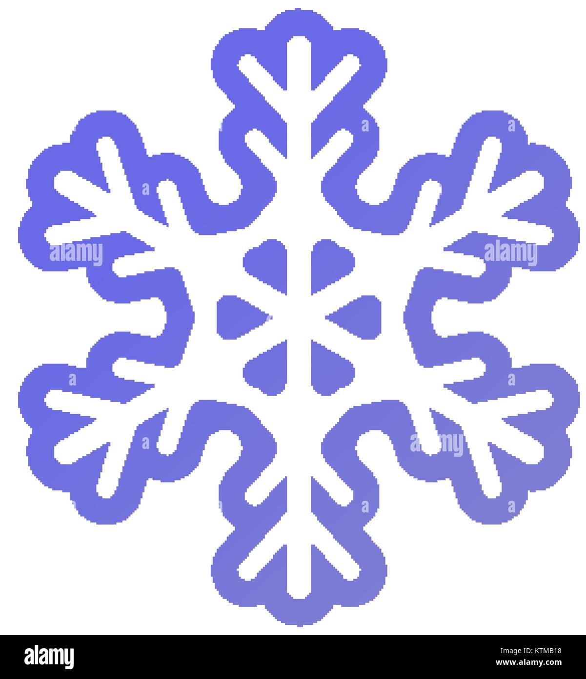 Isolated snowflake. Winter element simple design illustration Stock ...