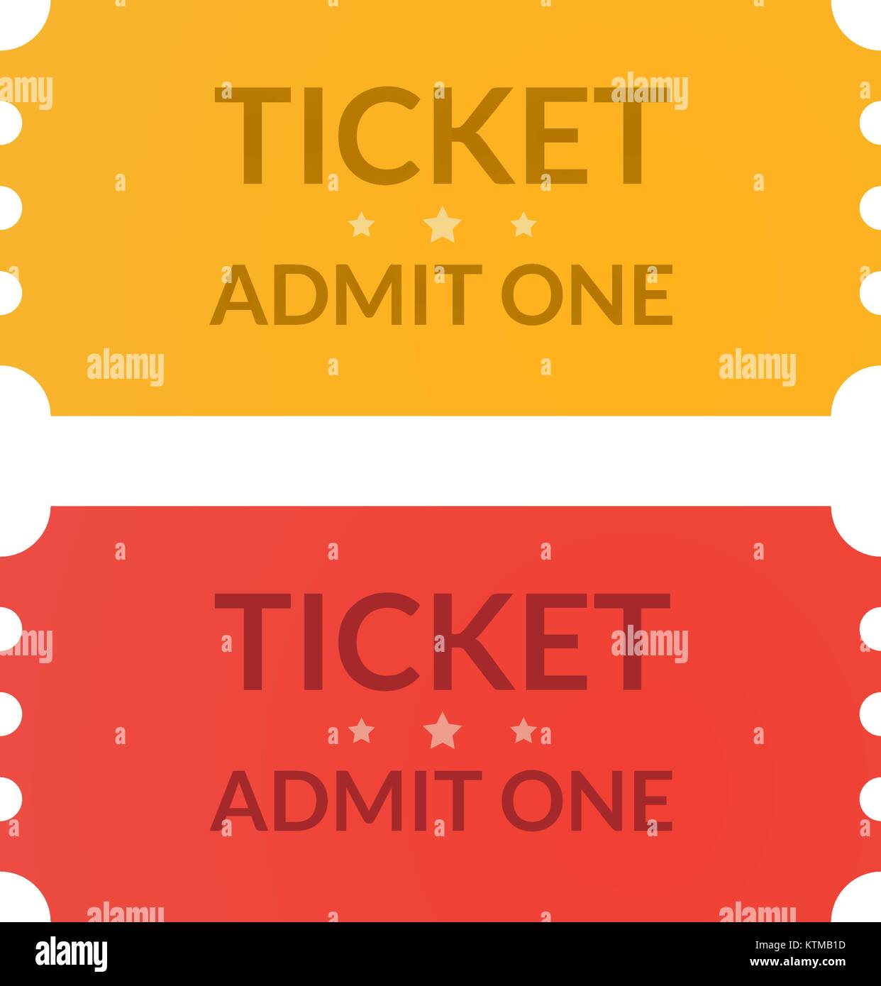 Tickets icons. Admit one document design illustration Stock Vector ...