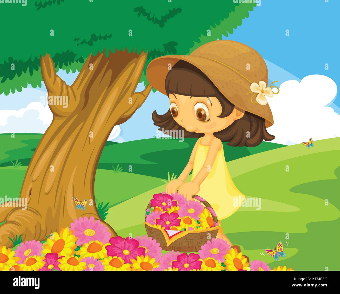 Pick Flowers Clipart