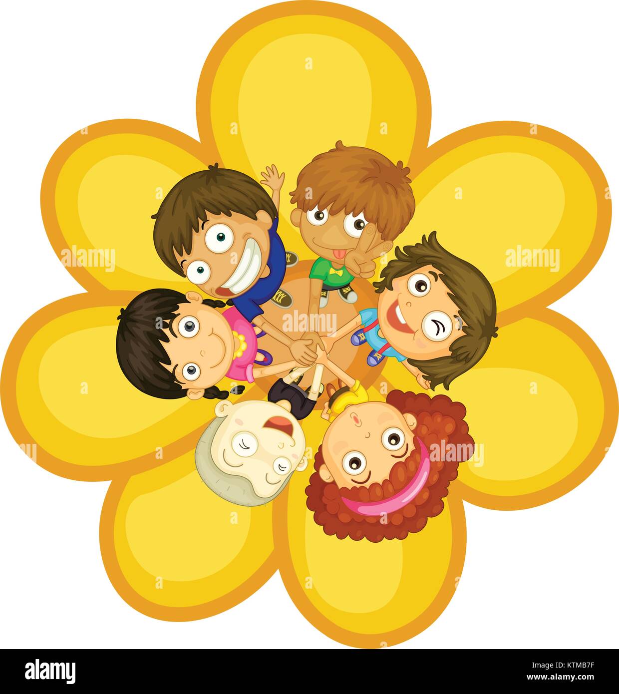 Symbolic circle friends Stock Vector Images - Alamy