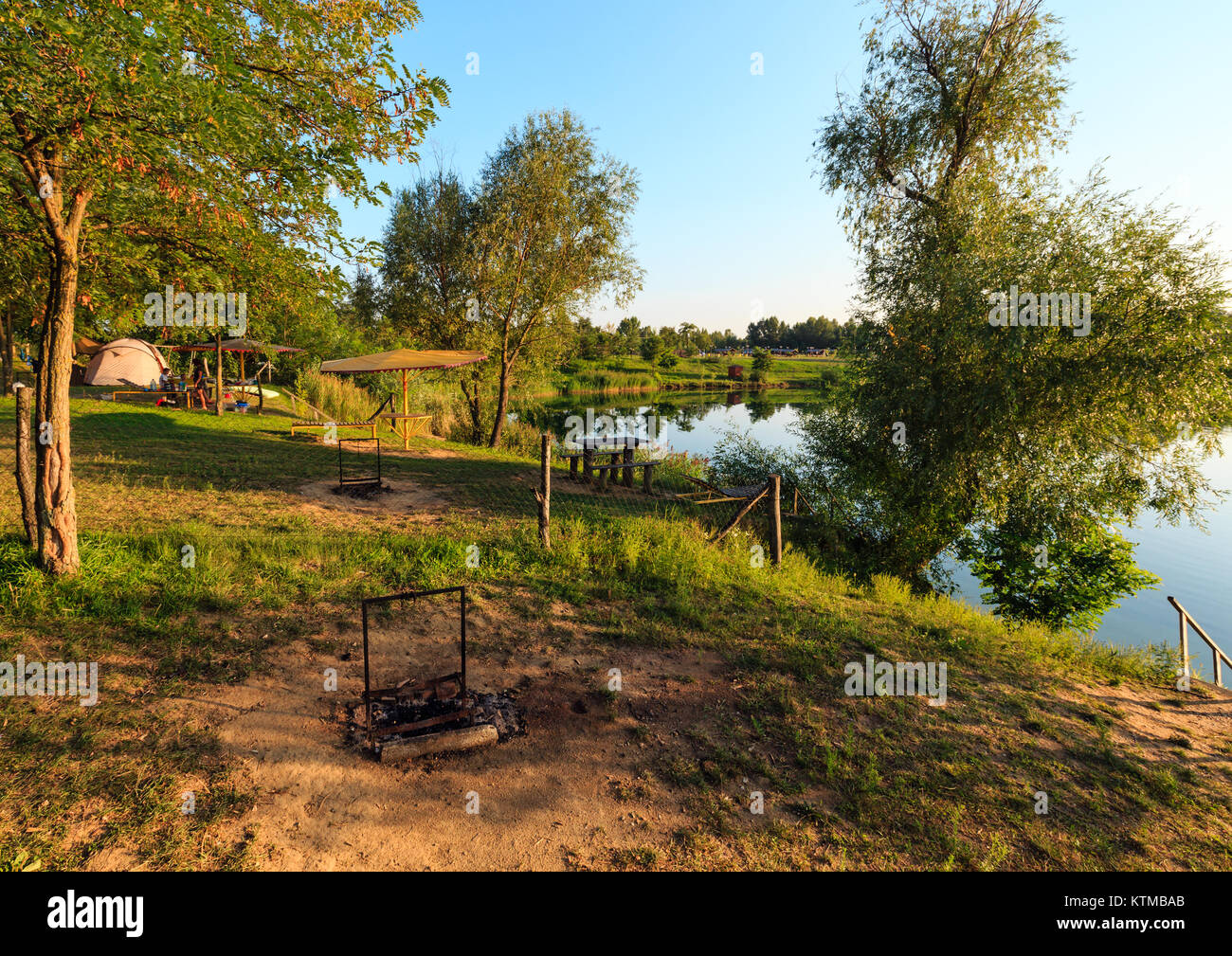 Family friendly campground hi-res stock photography and images - Alamy