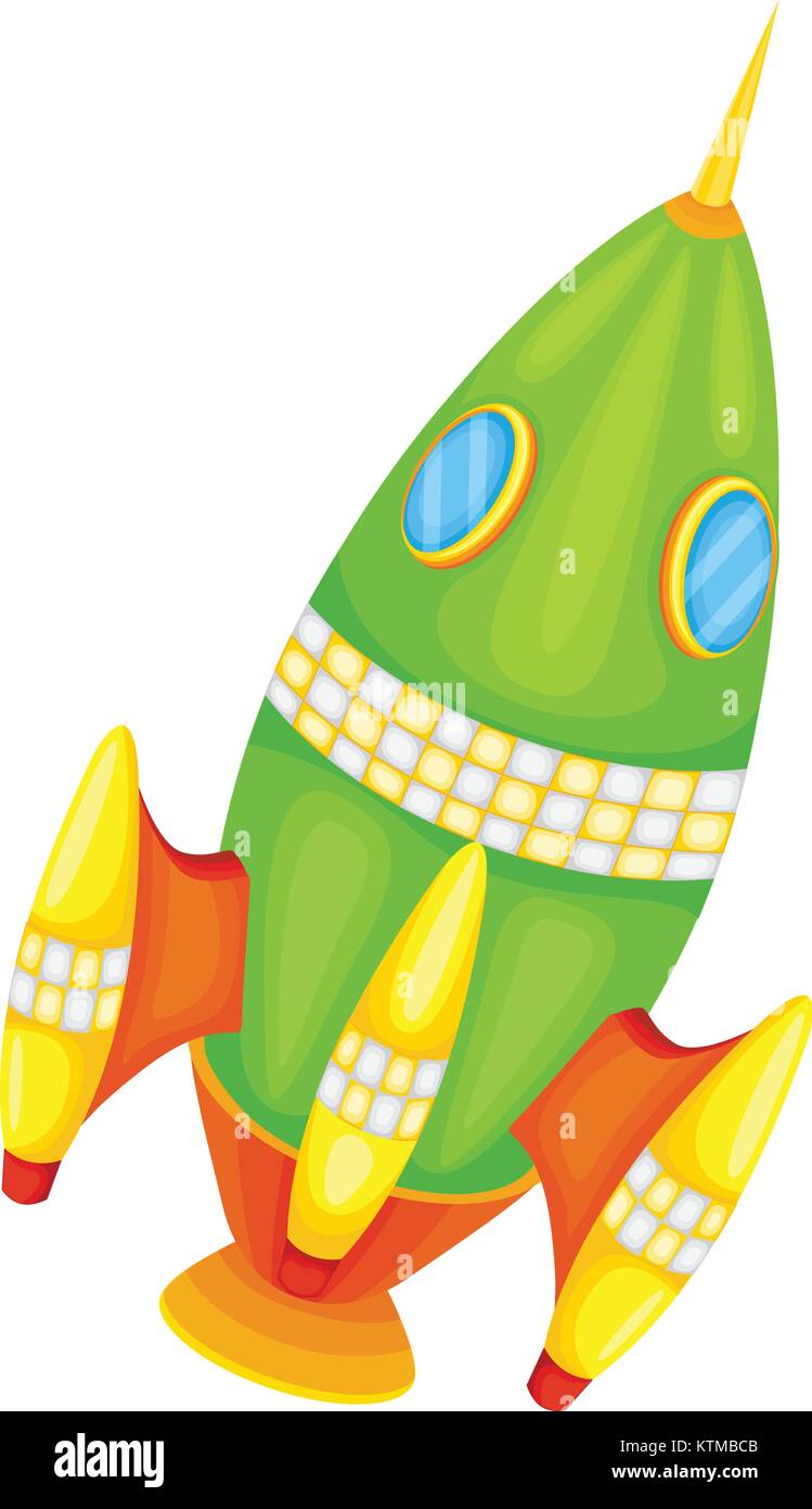 Apollo rocket illustration Stock Vector Images - Alamy