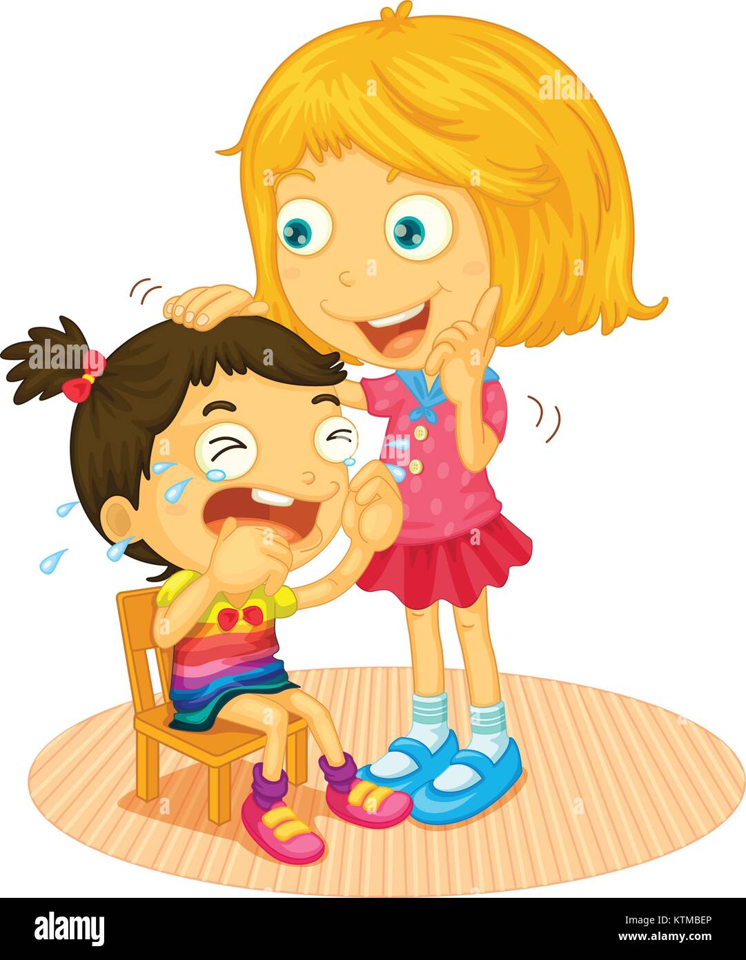 Illustration of a girl crying Stock Vector Image & Art - Alamy