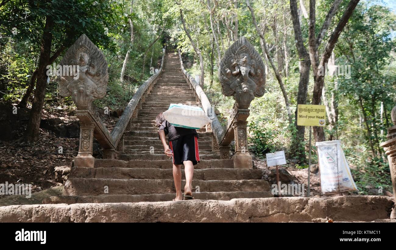 Scenic Religious Spiritual Phnom Banan Prasat Banan Angkorian Ruin ...