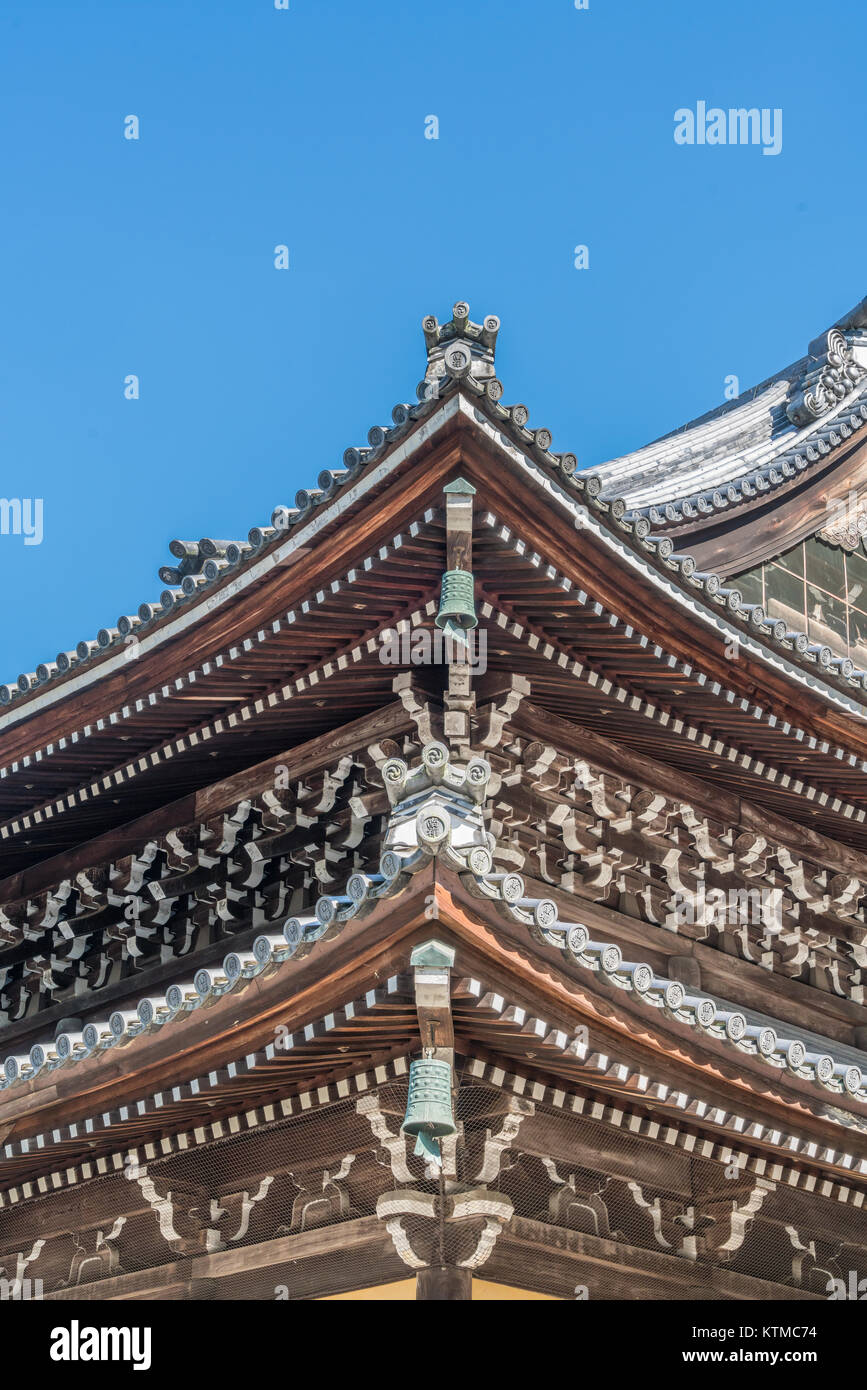 Roof ridge ornaments detail of Dharma Hall or Hatto Ceremony Hall ...
