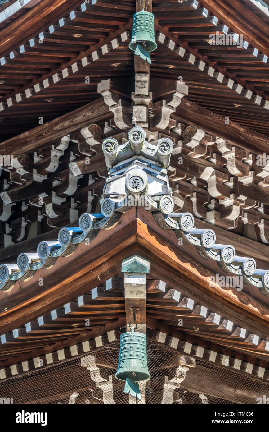 Roof ridge ornaments detail of Dharma Hall or Hatto Ceremony Hall ...