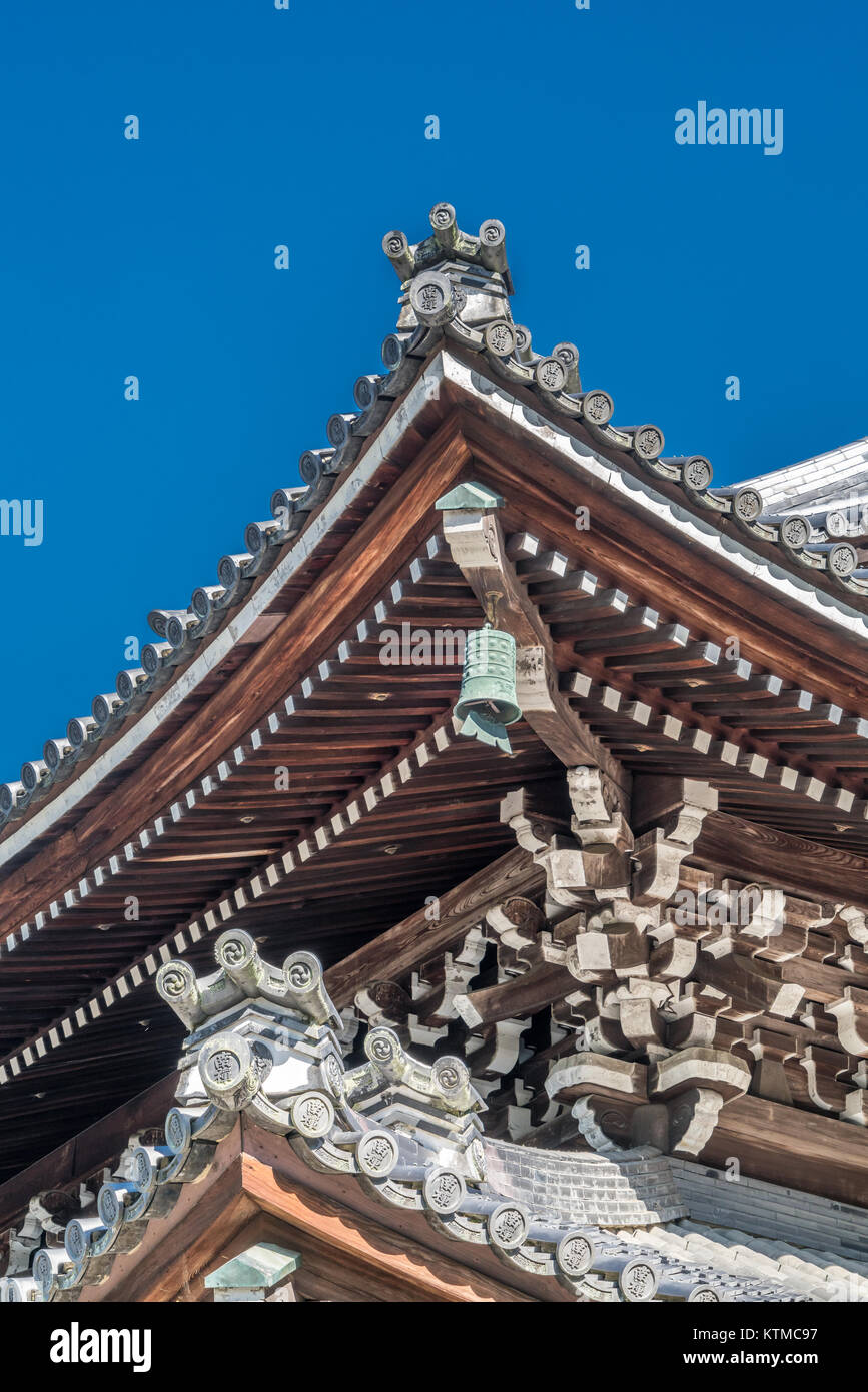 Roof ridge ornaments detail of Dharma Hall or Hatto Ceremony Hall ...