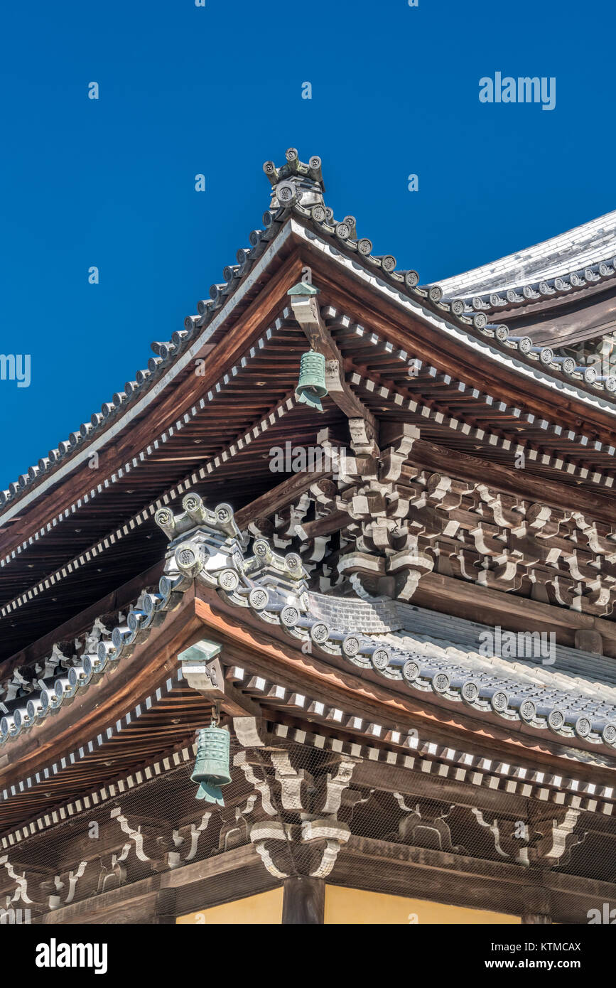 Roof ridge ornaments detail of Dharma Hall or Hatto Ceremony Hall ...