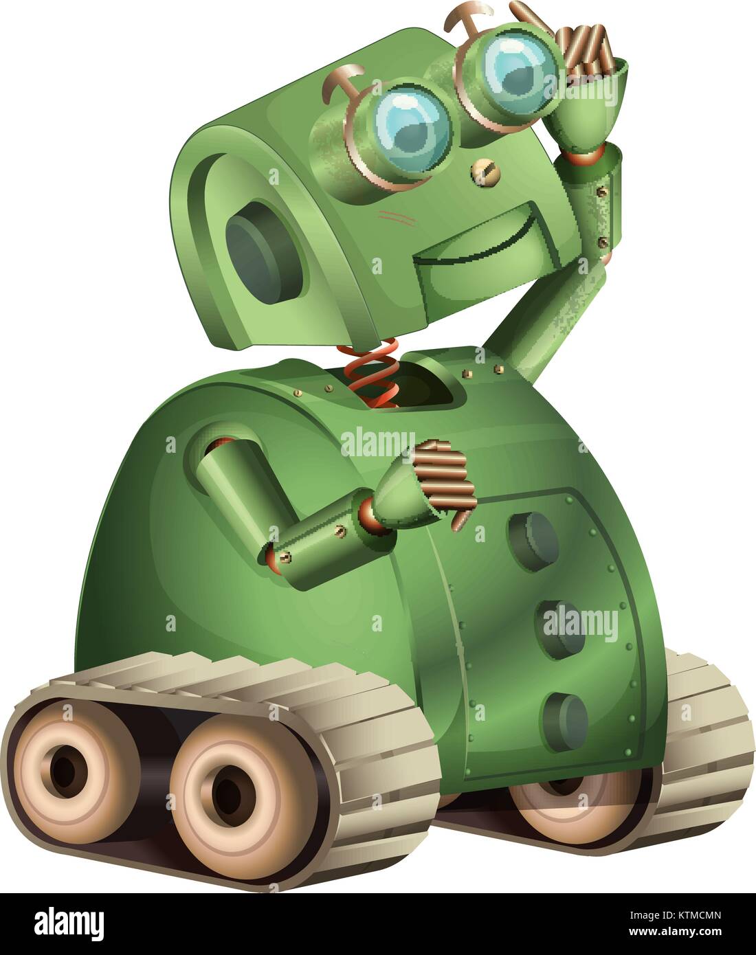 Illustration of an old style robot Stock Vector Image & Art - Alamy
