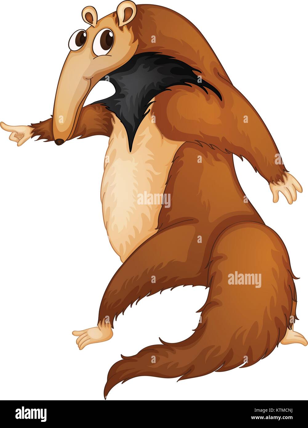 Illustration of a funny anteater Stock Vector Image & Art - Alamy