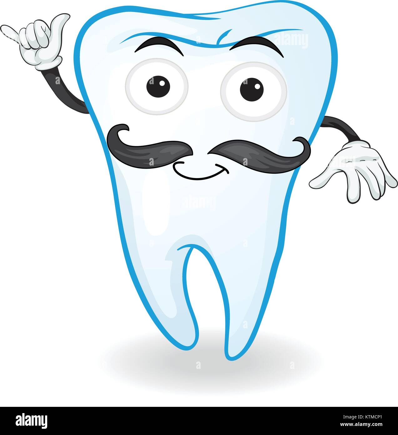 illustration of a tooth on a white background Stock Vector Image & Art ...