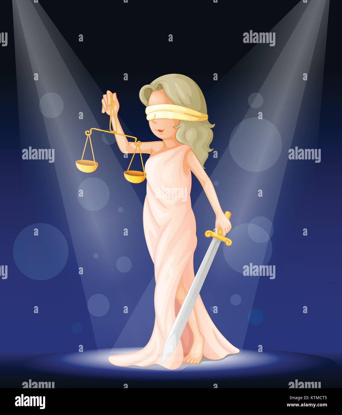 Illustration of justice concept on stage Stock Vector Image & Art - Alamy