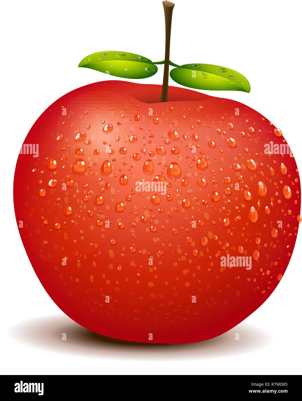 Fresh drops apple Stock Vector Images - Alamy