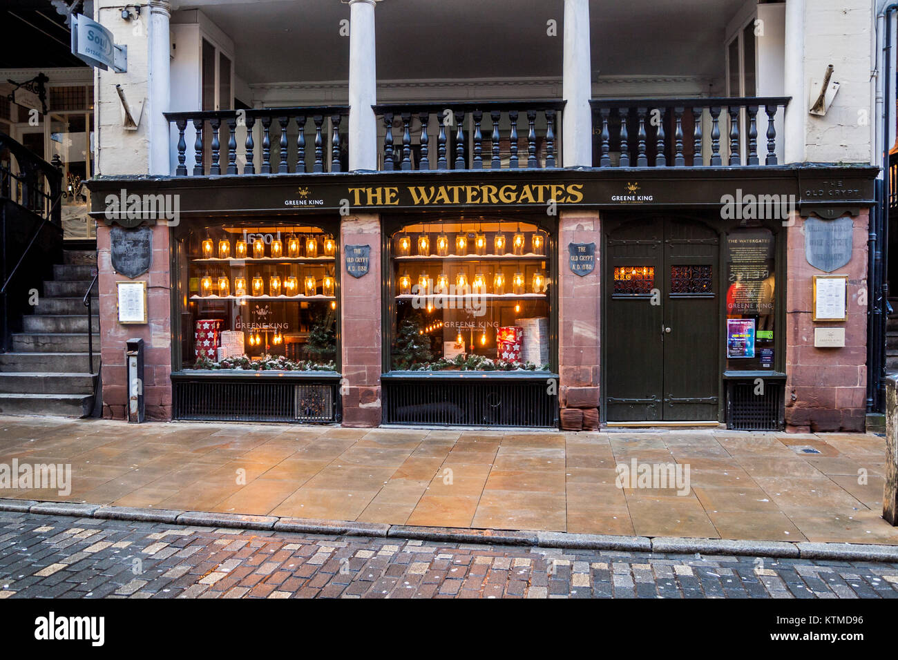 The Watergates, Watergate St, Chester a basement pub, used to be an Old ...