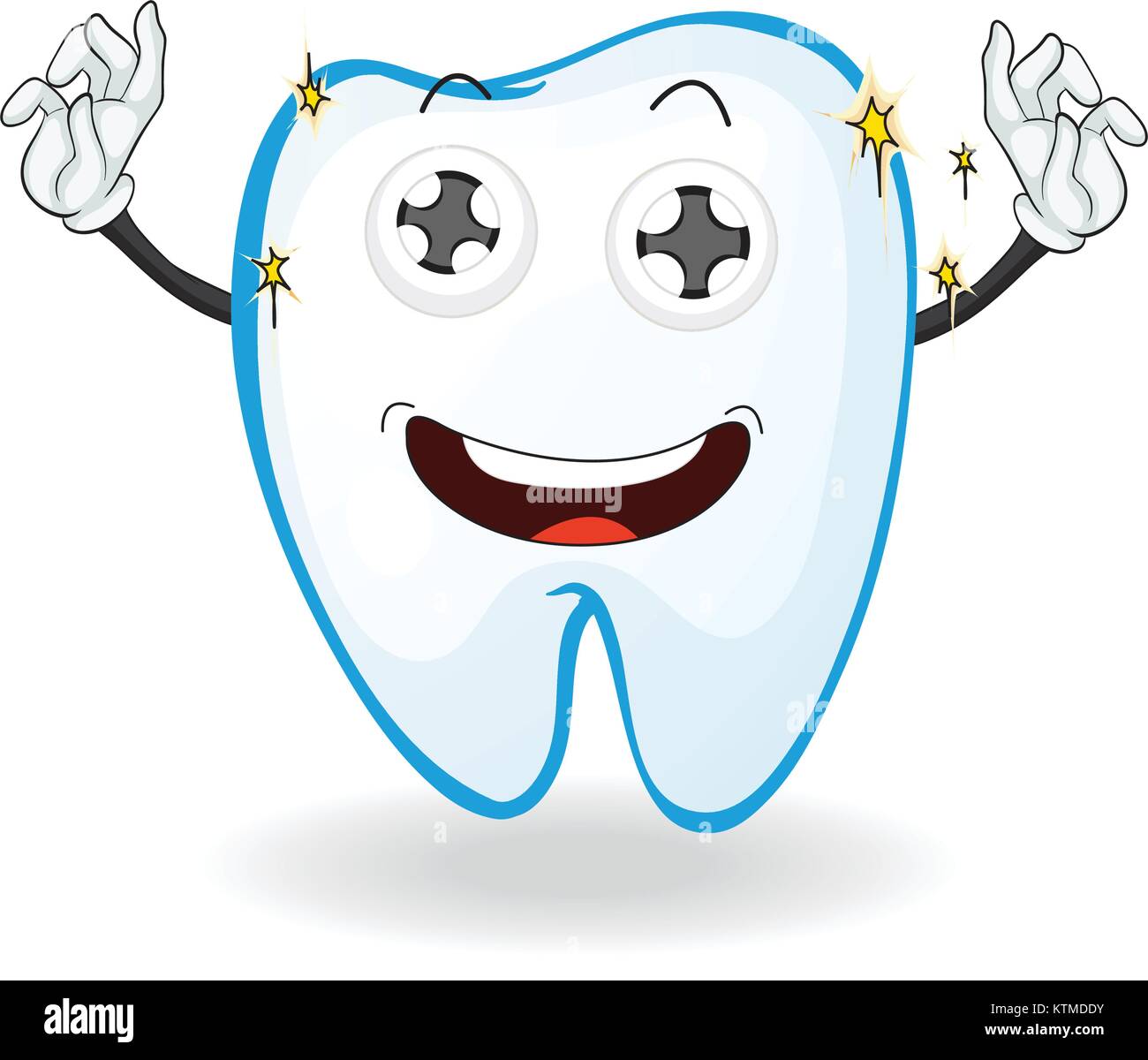 illustration of a tooth on a white background Stock Vector Image & Art ...