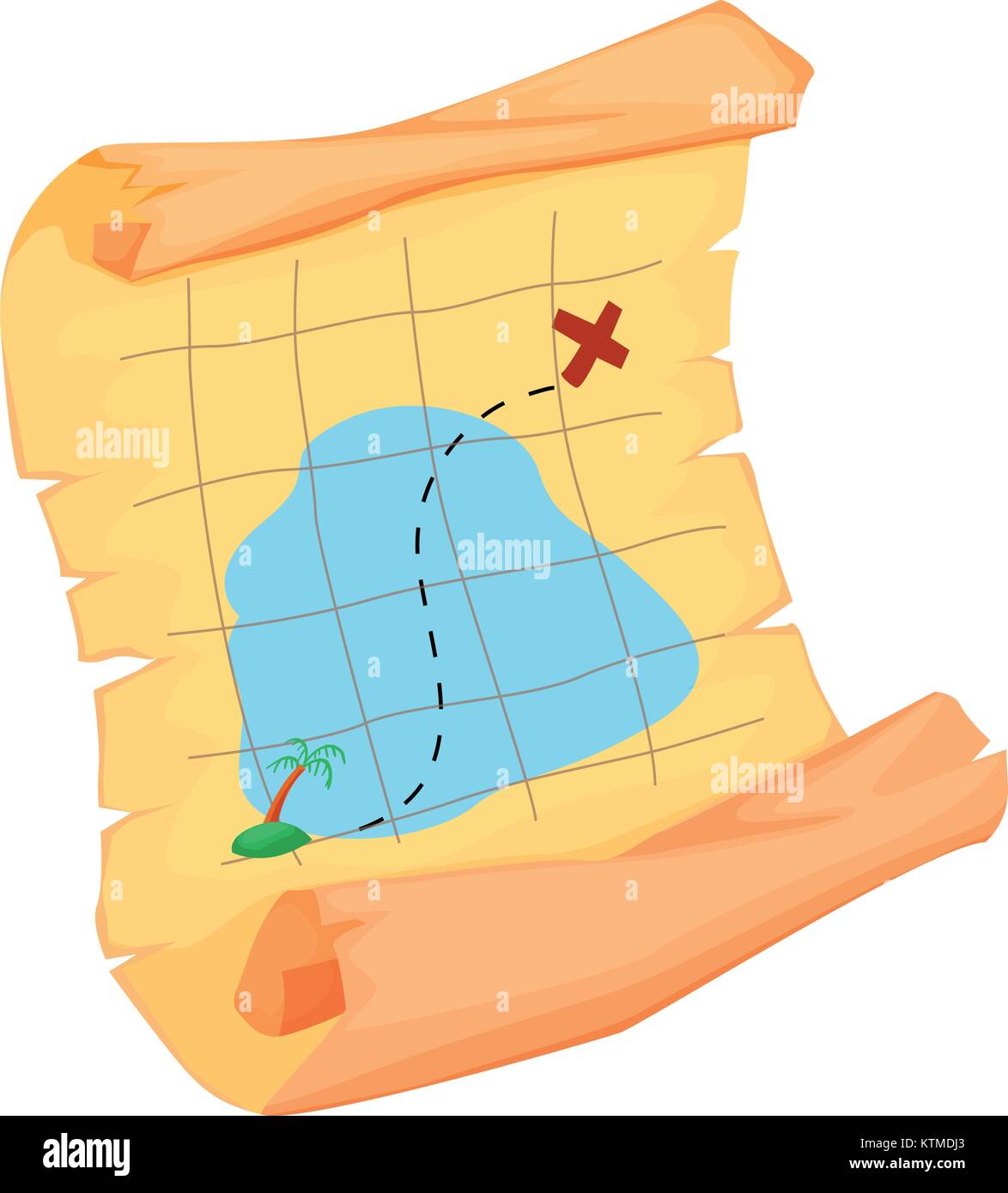 Illustration of a pirate map on white Stock Vector Image & Art - Alamy