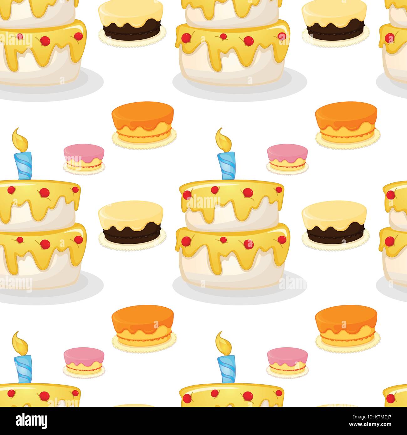 illustration of a cake on a white background Stock Vector Image & Art ...