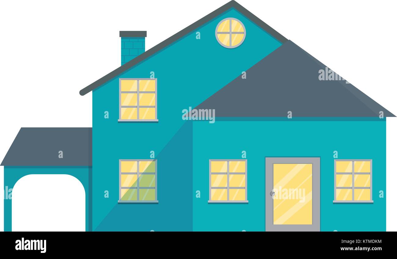 illustration of a house on a white background Stock Vector Image & Art ...