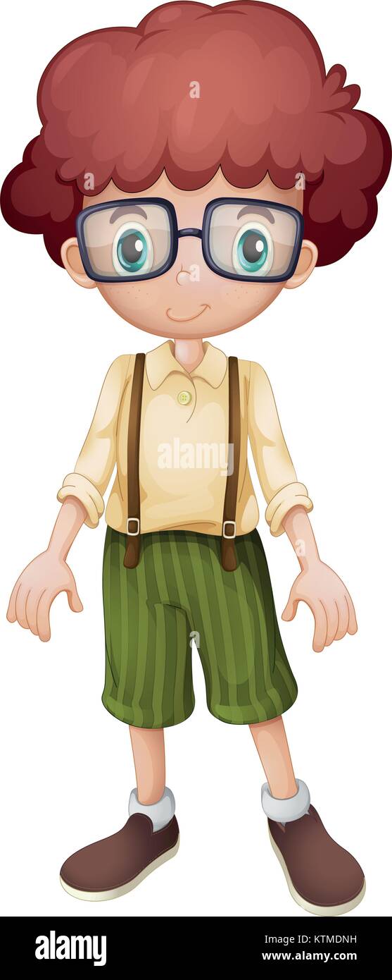 Illustration Of A Boy On A White Background Stock Vector Image Art