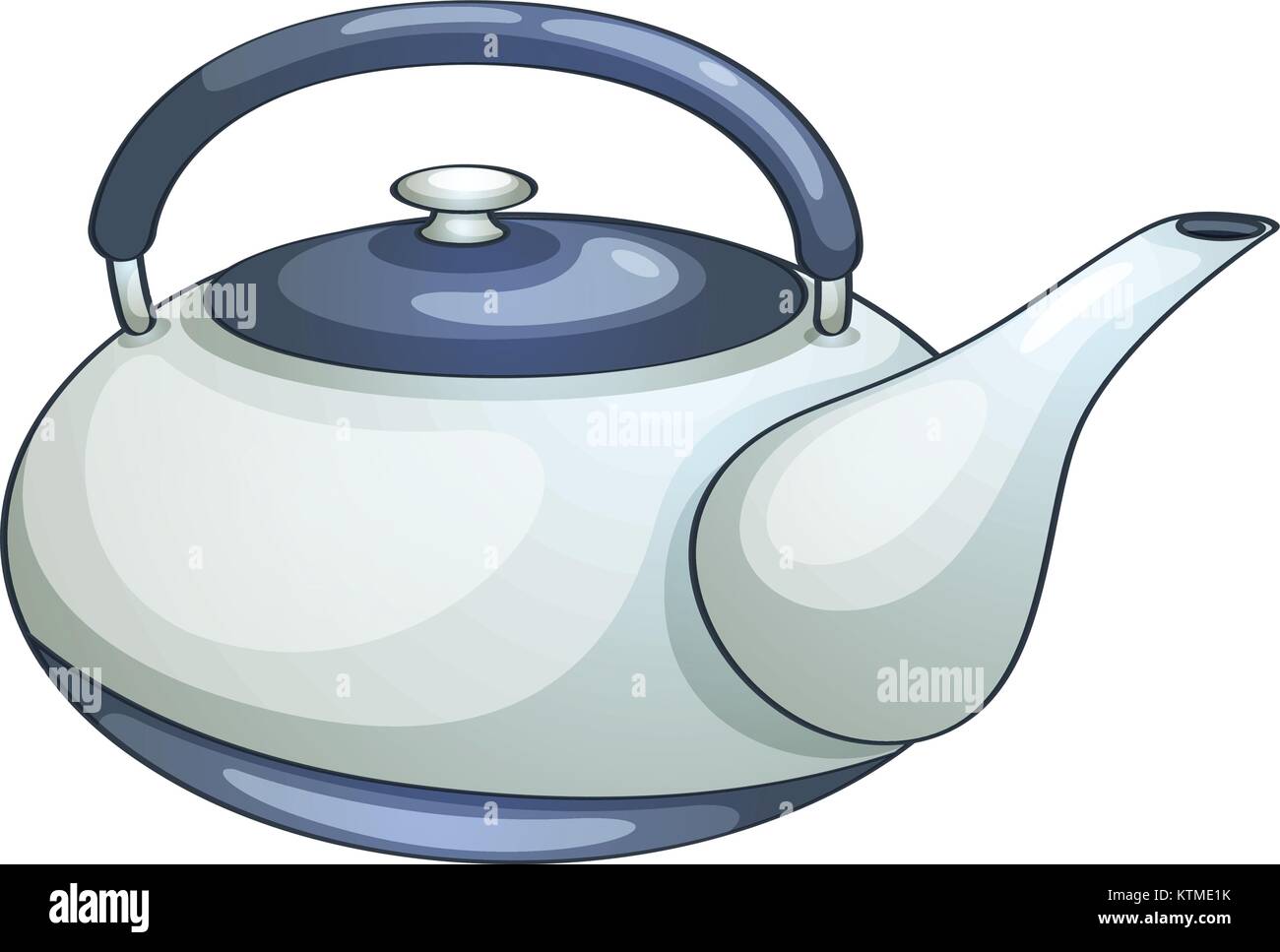 Illustration of a ceramic teapot Stock Vector Image & Art - Alamy