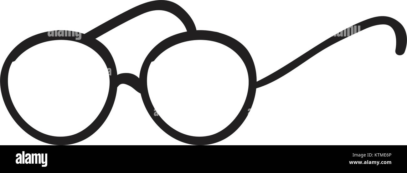 illustration of spectacles on a white background Stock Vector Image ...