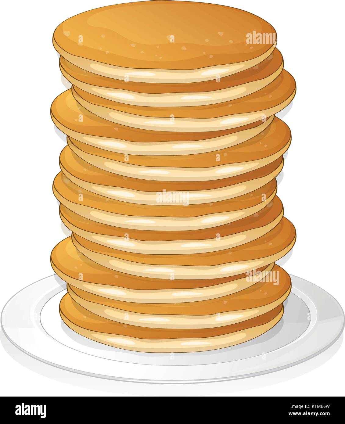Stack mini pancakes Stock Vector Images - Alamy