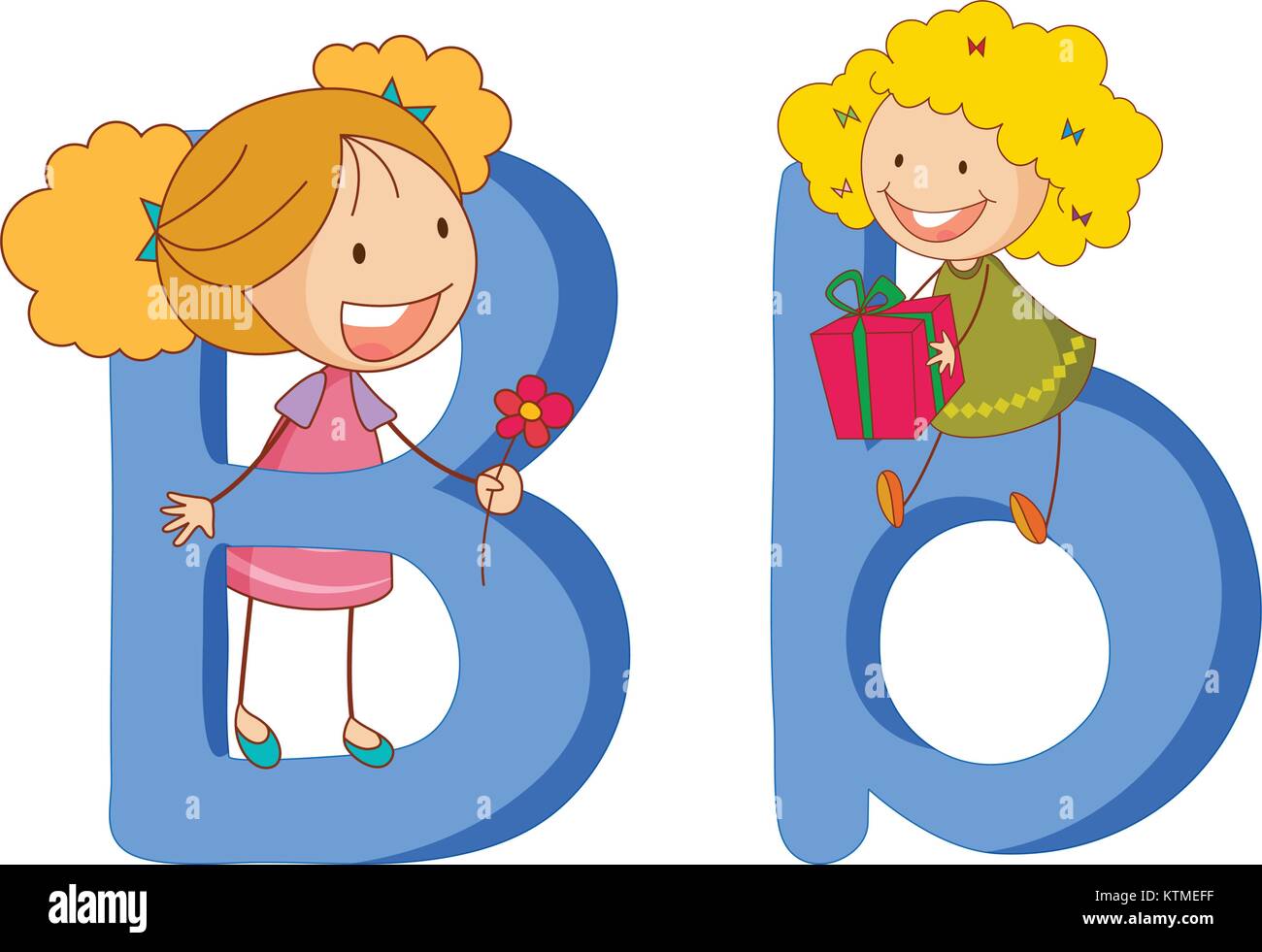 Illustration of children in a letter of alphabet Stock Vector Image ...