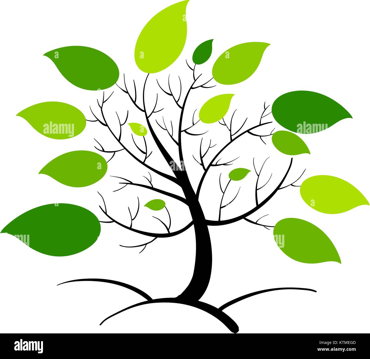 Illustration of an abstract tree Stock Vector Image & Art - Alamy
