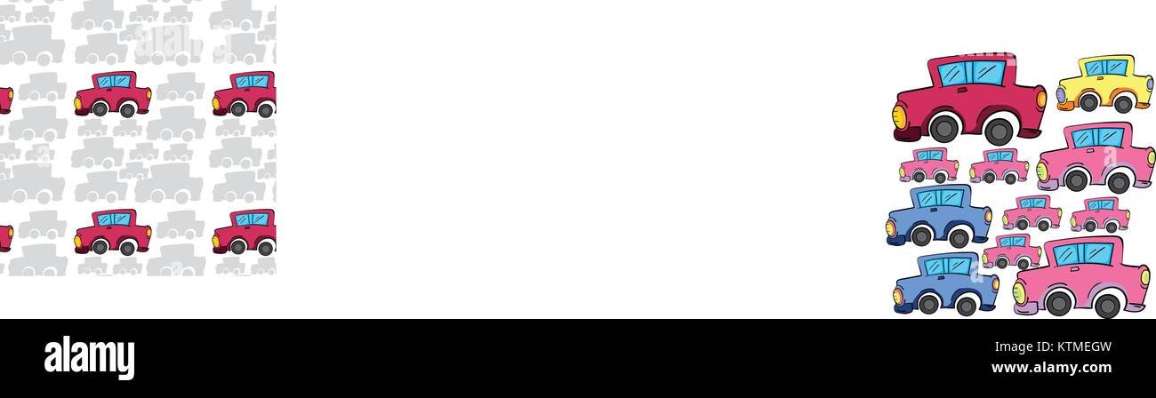 illustration of an array of cars on white background Stock Vector Image ...