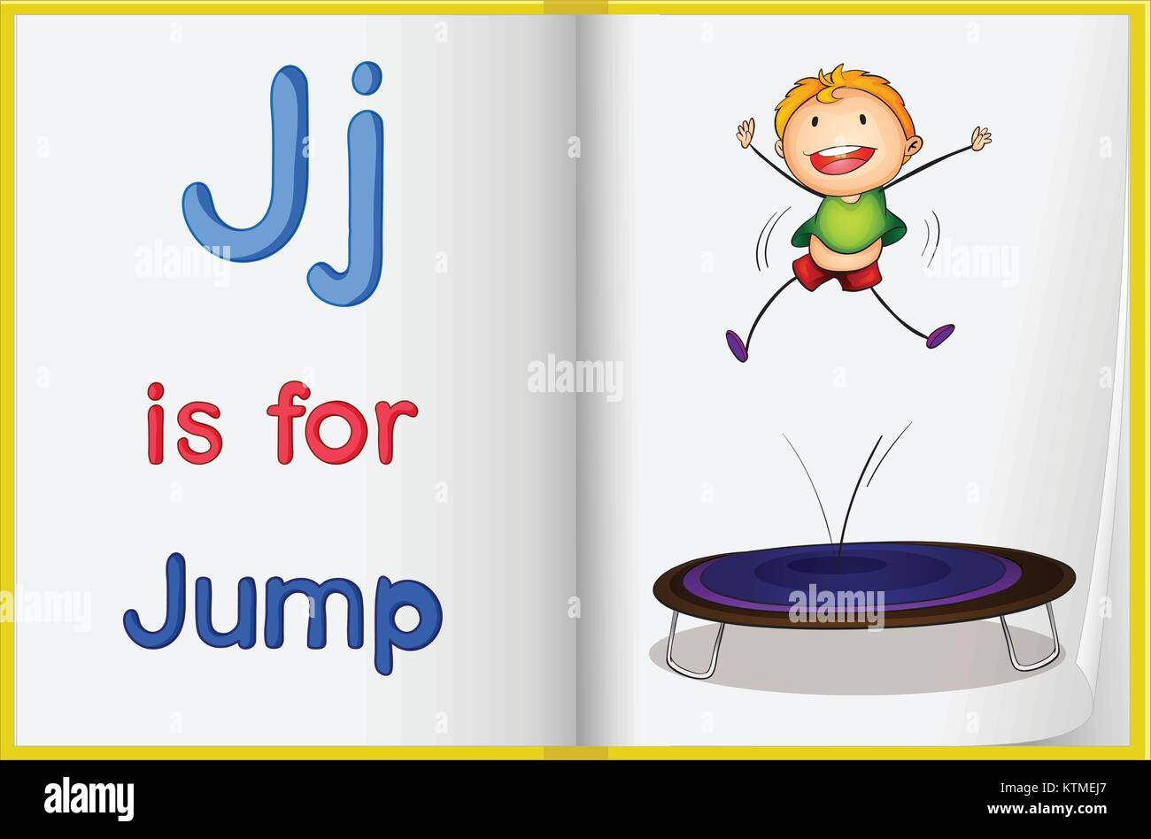 Illustration of the letter J in a book Stock Vector Image & Art - Alamy