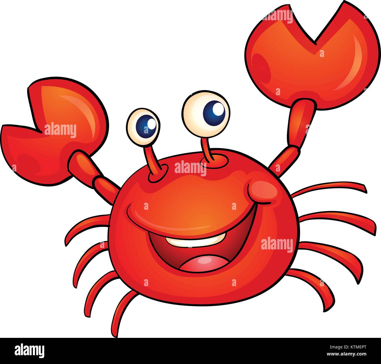 illustration of a simple crab Stock Vector Image & Art - Alamy