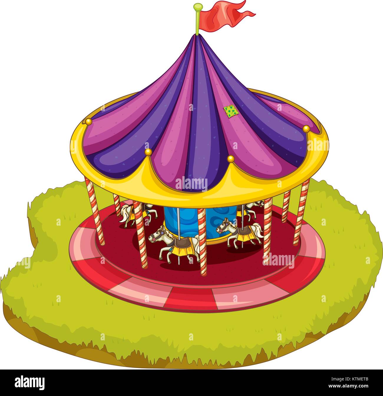 illustration of a carnival ride Stock Vector Image & Art - Alamy