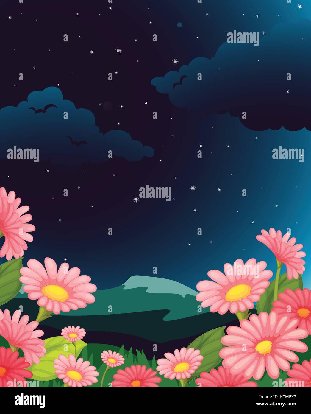 Illustration of an empty flower background Stock Vector Image & Art - Alamy