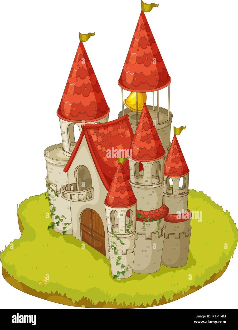 Illustration of a cartoon castle Stock Vector Image & Art - Alamy